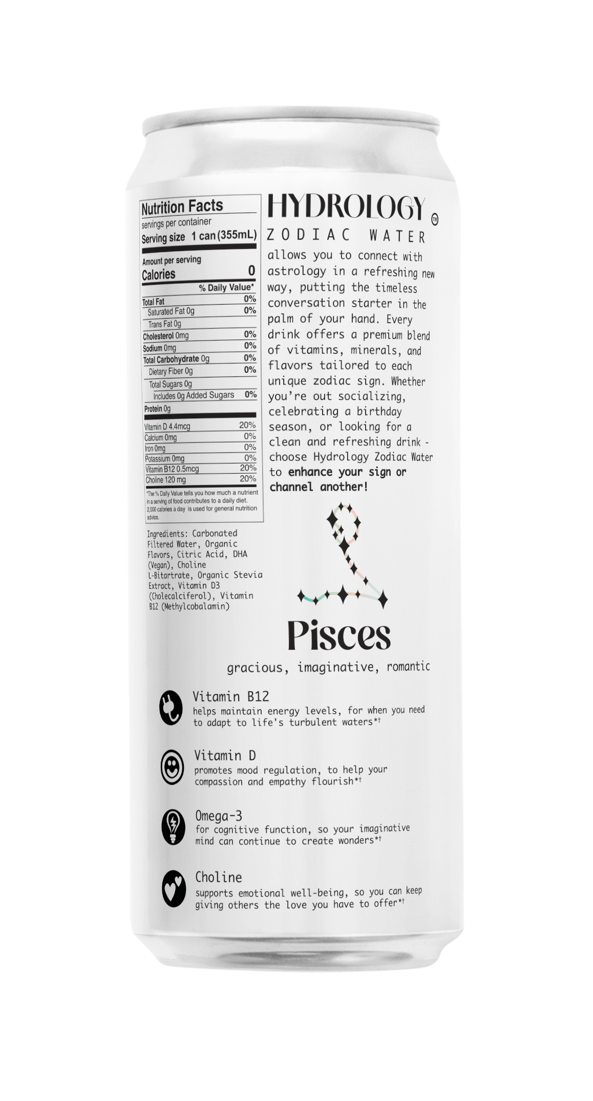 Pisces - Rose Lychee (4-pack) – Hydrology Zodiac Water